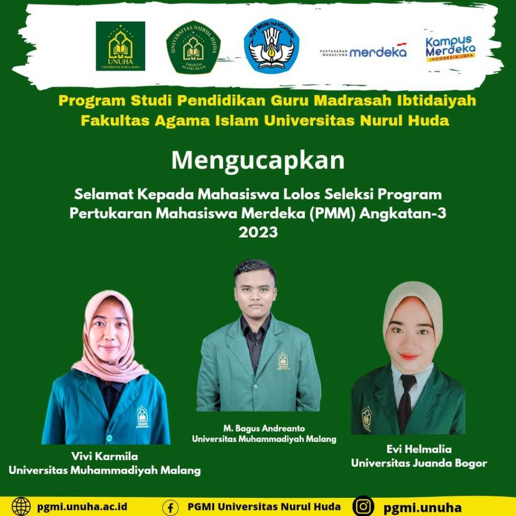 Pendidikan Guru Madrasah Ibtidaiyah – Universitas Nurul Huda